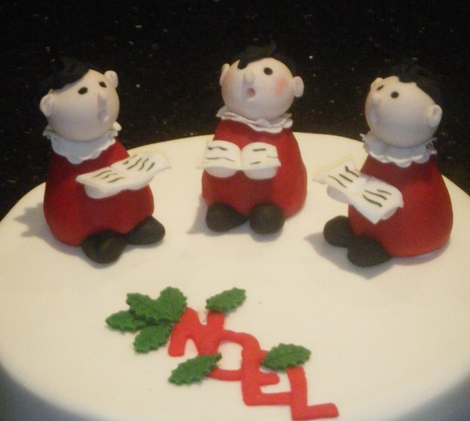 Three Merry Choir Boys Christmas Cake | Sydney Cake Art
