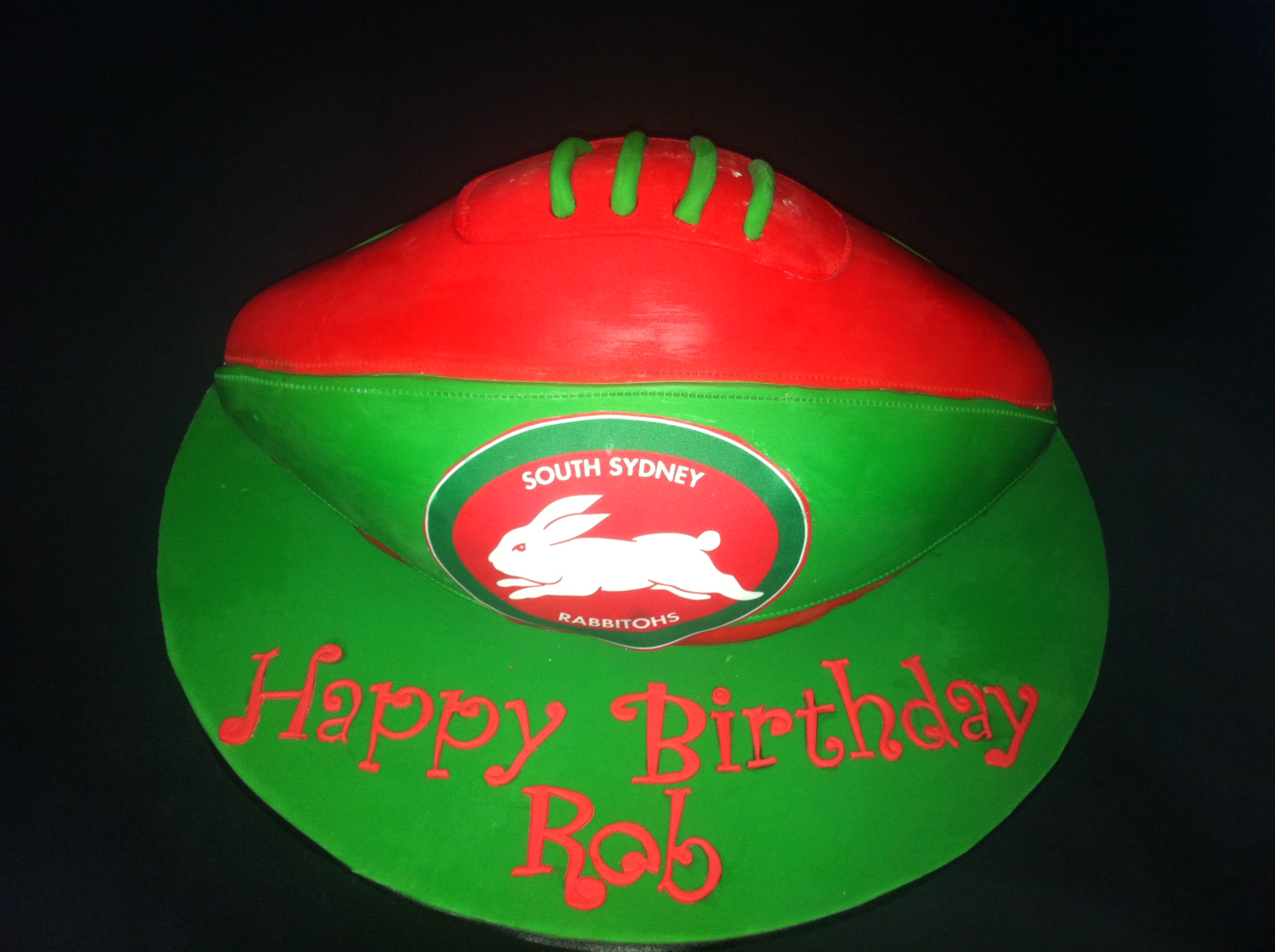Rabbitohs Football Cake | Sydney Cake Art